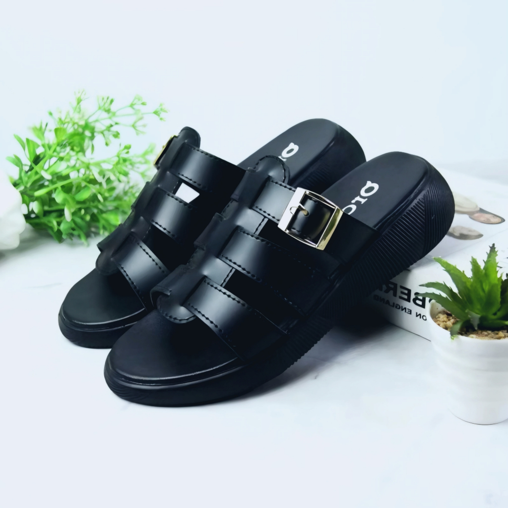 Jual Sendal Wanita Wedges Hak Tinggi 3Cm Premium Flatfrom Korea Style ...