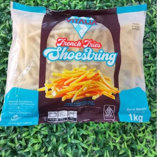 Jual Vitalia French fries Shoestring (Kentang Goreng Beku) - Berat 1 kg | Shopee Indonesia