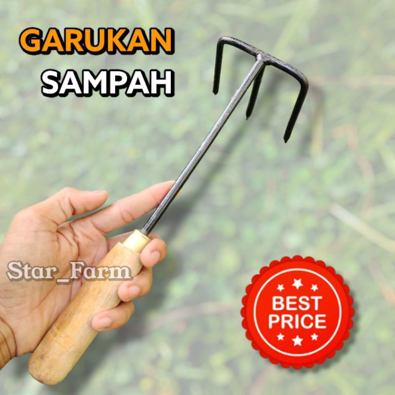 Jual Garukan Sampah Gagang Kayu Kualitas Unggul Multifungsi Harga Murah ...