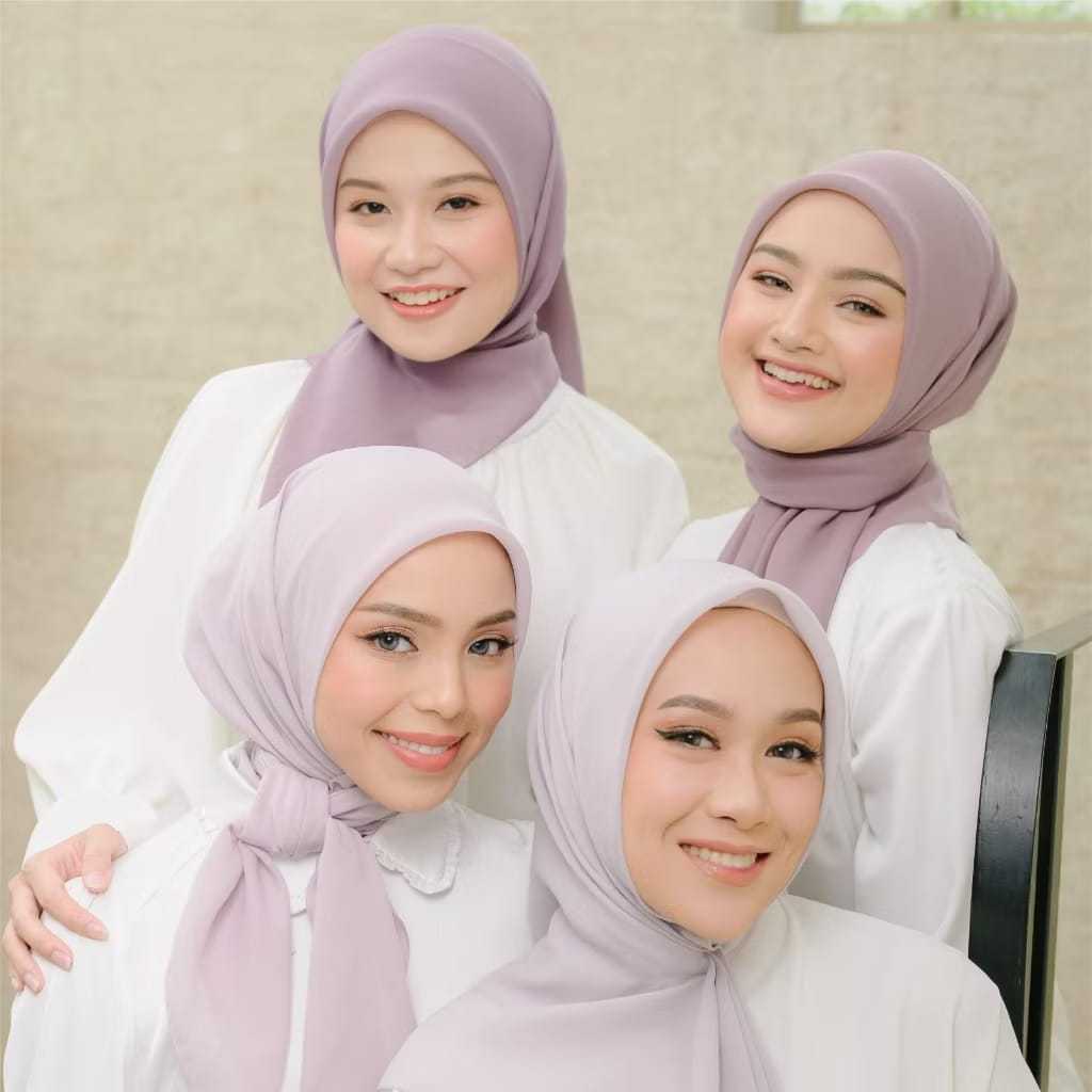 Jual HIJAB SEGI EMPAT PARIS PREMIUM UKURAN 110 X 110 CM TEBAL HALUS DAN ...