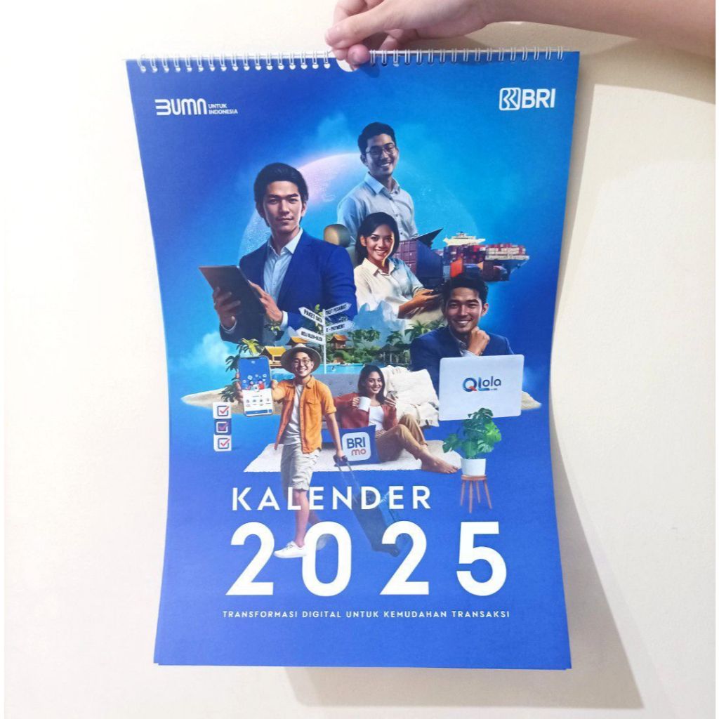 Jual Kalender Dinding Bulanan Bank BRI 2025 Exclusive | Shopee Indonesia