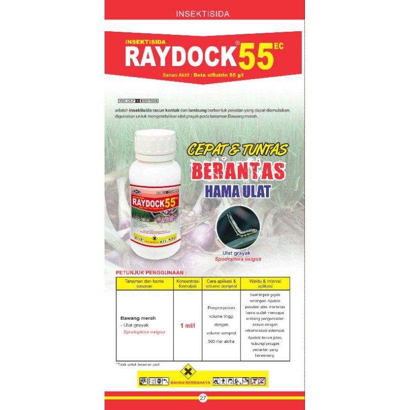 Jual Raydock 55 EC Bahan Aktif Beta Sifutrin untuk mengendalikan hama ...