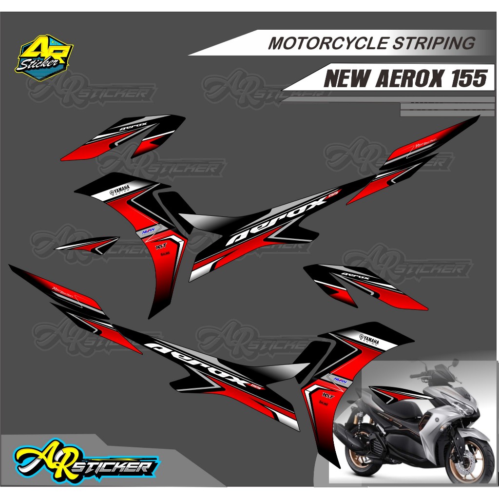 Jual Striping Aerox new 155 Variasi - Stiker Aerox 155 - Variasi Aerox ...