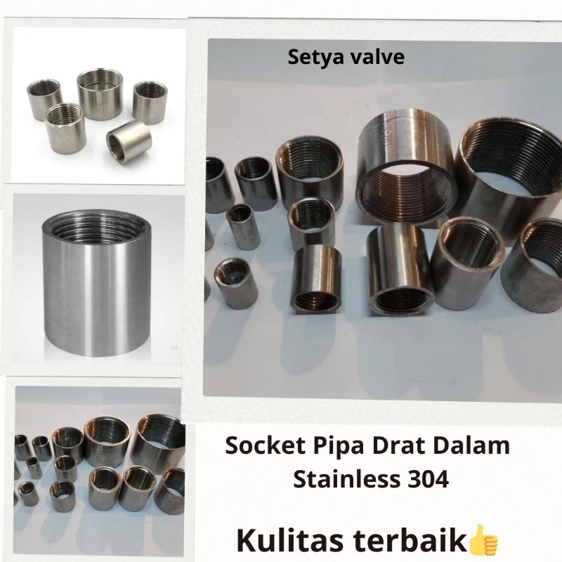 Jual Socket Ukuran 3/4" Inch Drat Stainless 304 | Shopee Indonesia