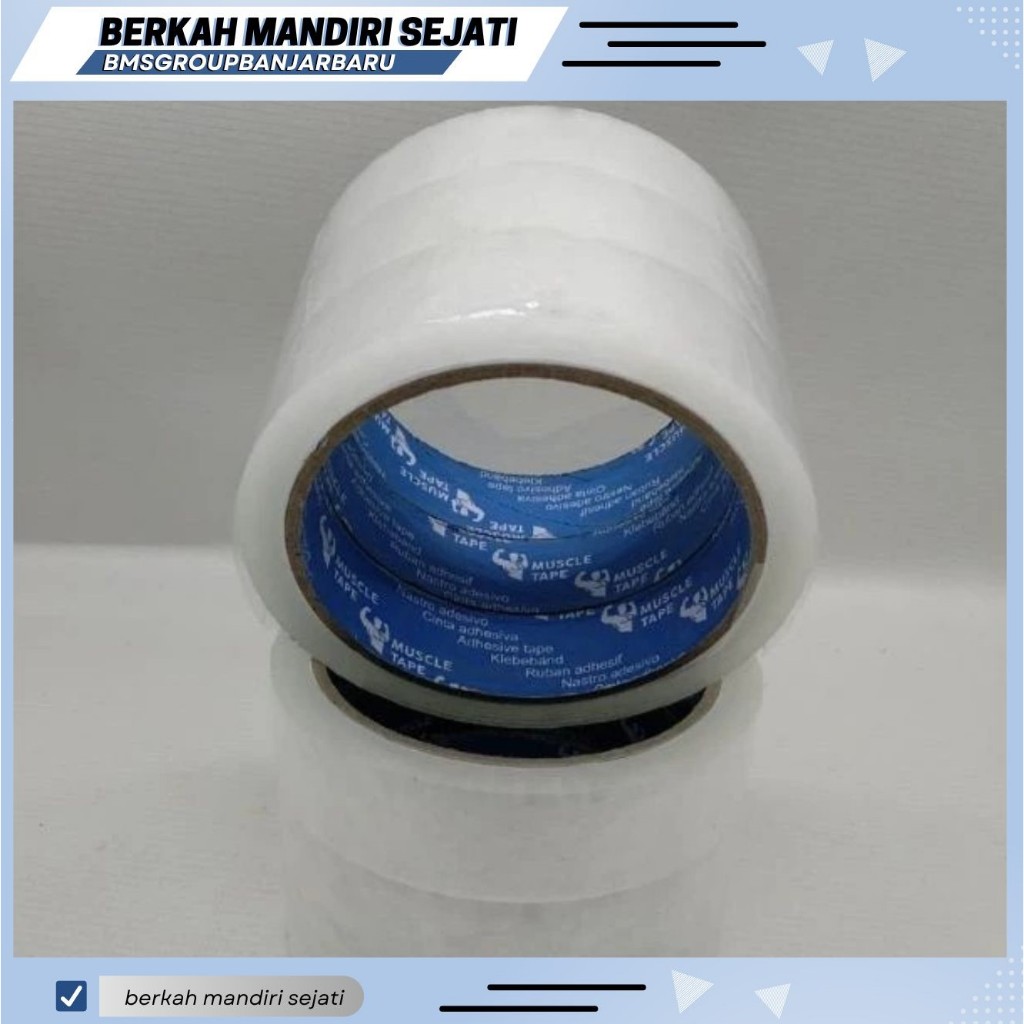 Jual LAKBAN PER ROLL SOLATIP/ISOLASI MUSCLE 24 MM 72 YARD TAPE (1 INCH ...
