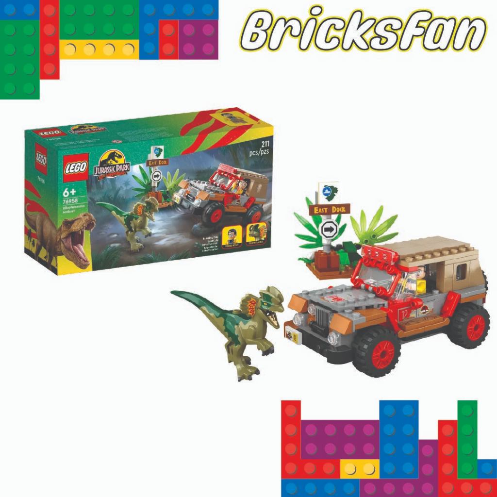 Jual LEGO Jurassic World - Dilophosaurus Ambush 76958 | Shopee Indonesia