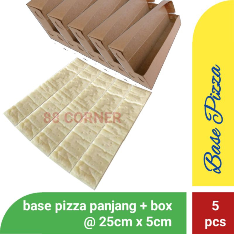 Jual Roti base pizza panjang - Long Pizza 5 pcs (ukuran @ 5 x 25 cm ...