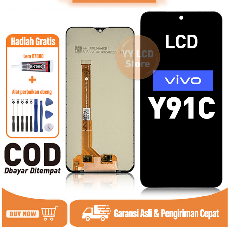 Jual LCD VIVO Y91C Original COD TOUCHSCREEN Fullset Crown Murah Compatible For Glass Touch ...
