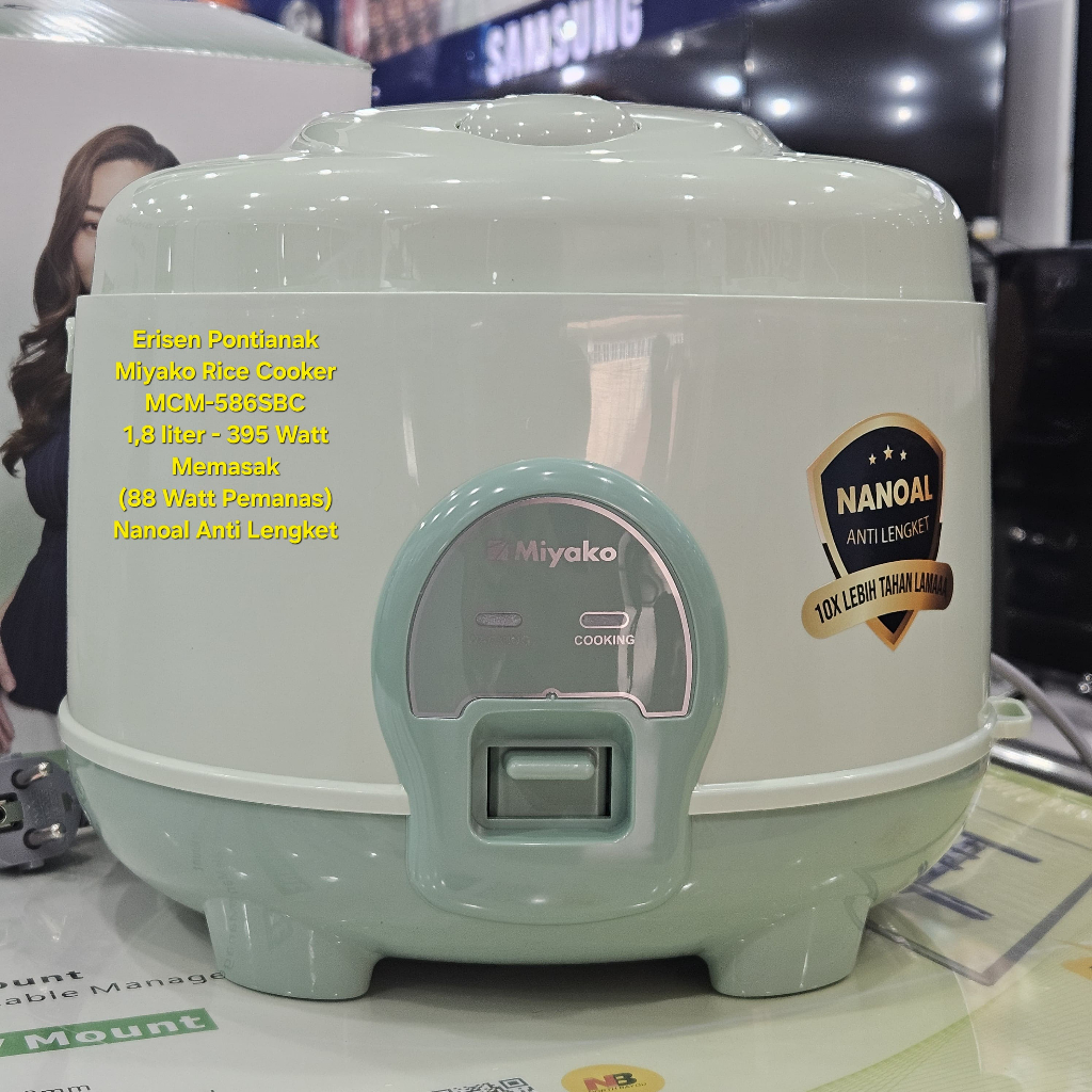 Jual MIYAKO RICE COOKER 1,8 LITER MCM-586 SBC - 2 LITER MCM-559 SBC ...