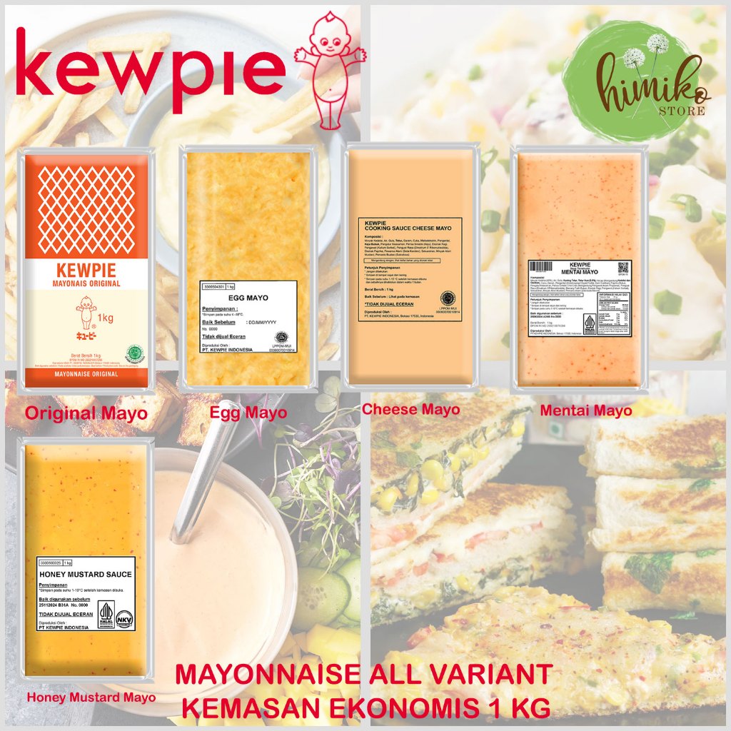 Jual Kewpie Mayonnaise All Variant Rasa Original Cheese Egg Mentai Mayo Kemasan 1 Kg | Shopee ...
