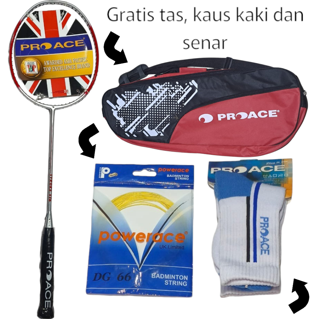 Jual Racket Pro Ace Stroke 316 (ORIGINAL) | Shopee Indonesia