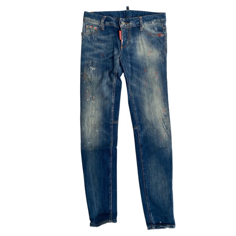 Jual DSQUARED RIPPED PAINT JEANS authentic | Shopee Indonesia
