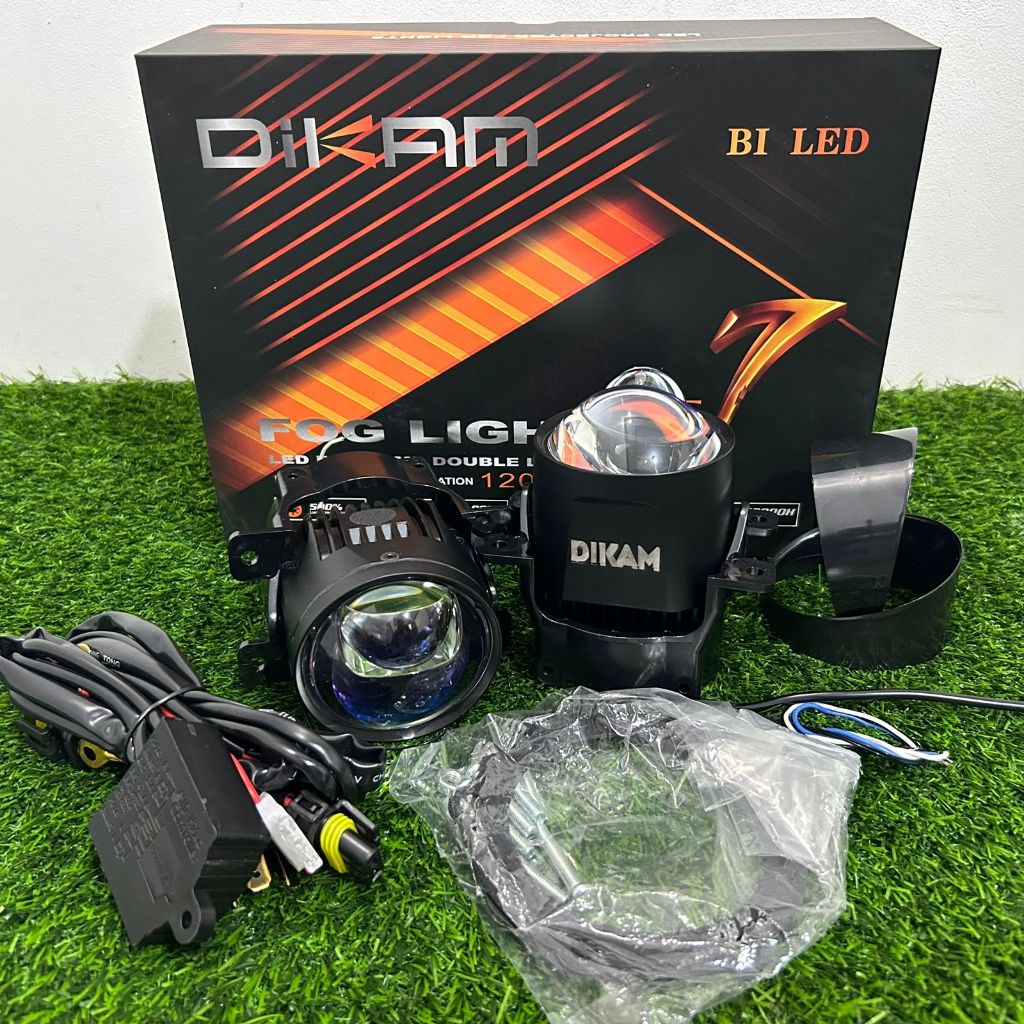 Jual BILED Foglamp Projector DIKAM S7A (X7) LASER 3 inch Lampu Kabut ...