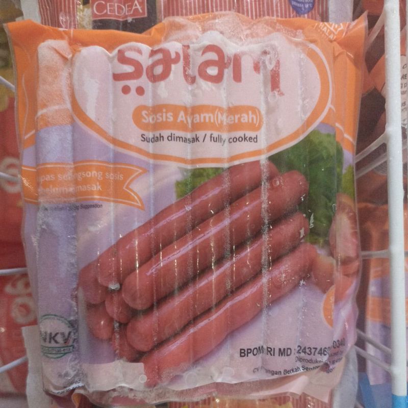 Jual SALAM Sosis Ayam Merah Panjang 500gr | Shopee Indonesia
