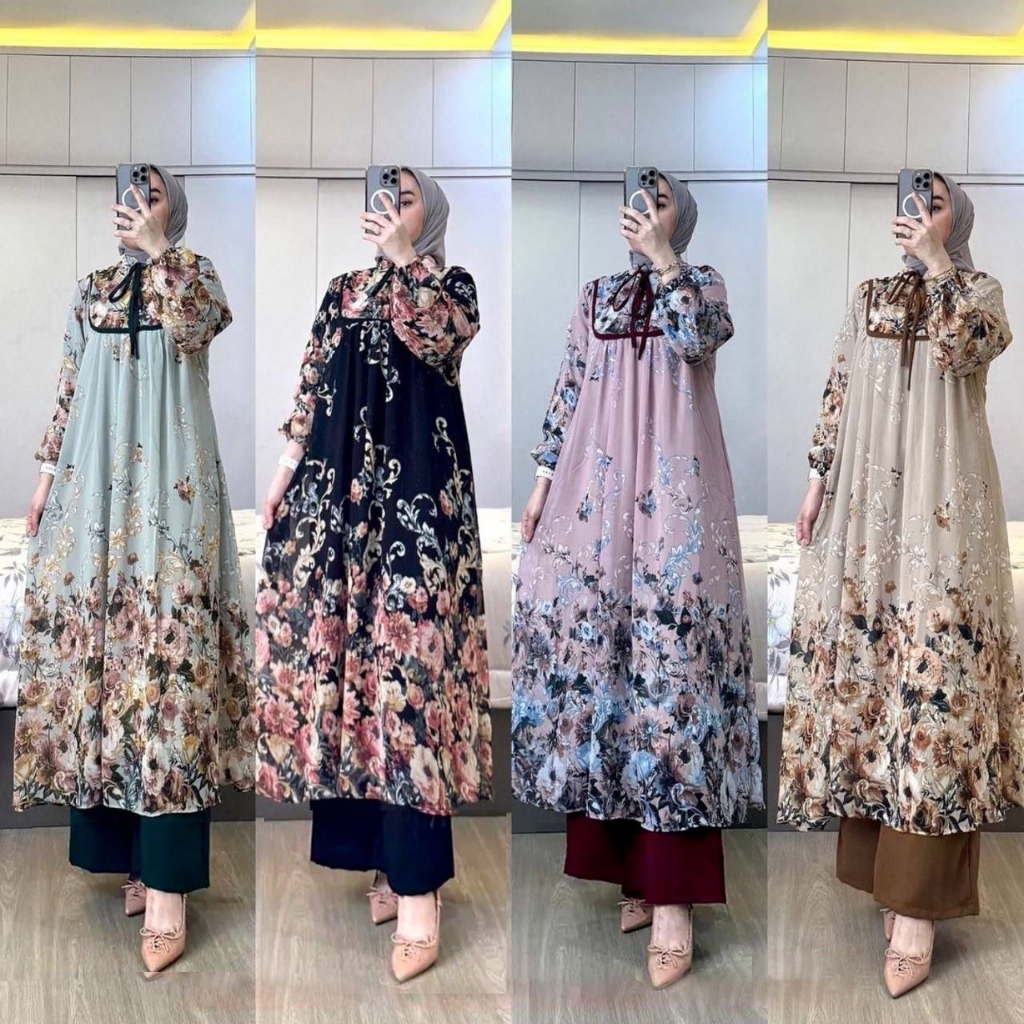 Jual COD One SET Setelan Wanita Jumbo LD110 LD120 One SET Wanita ...