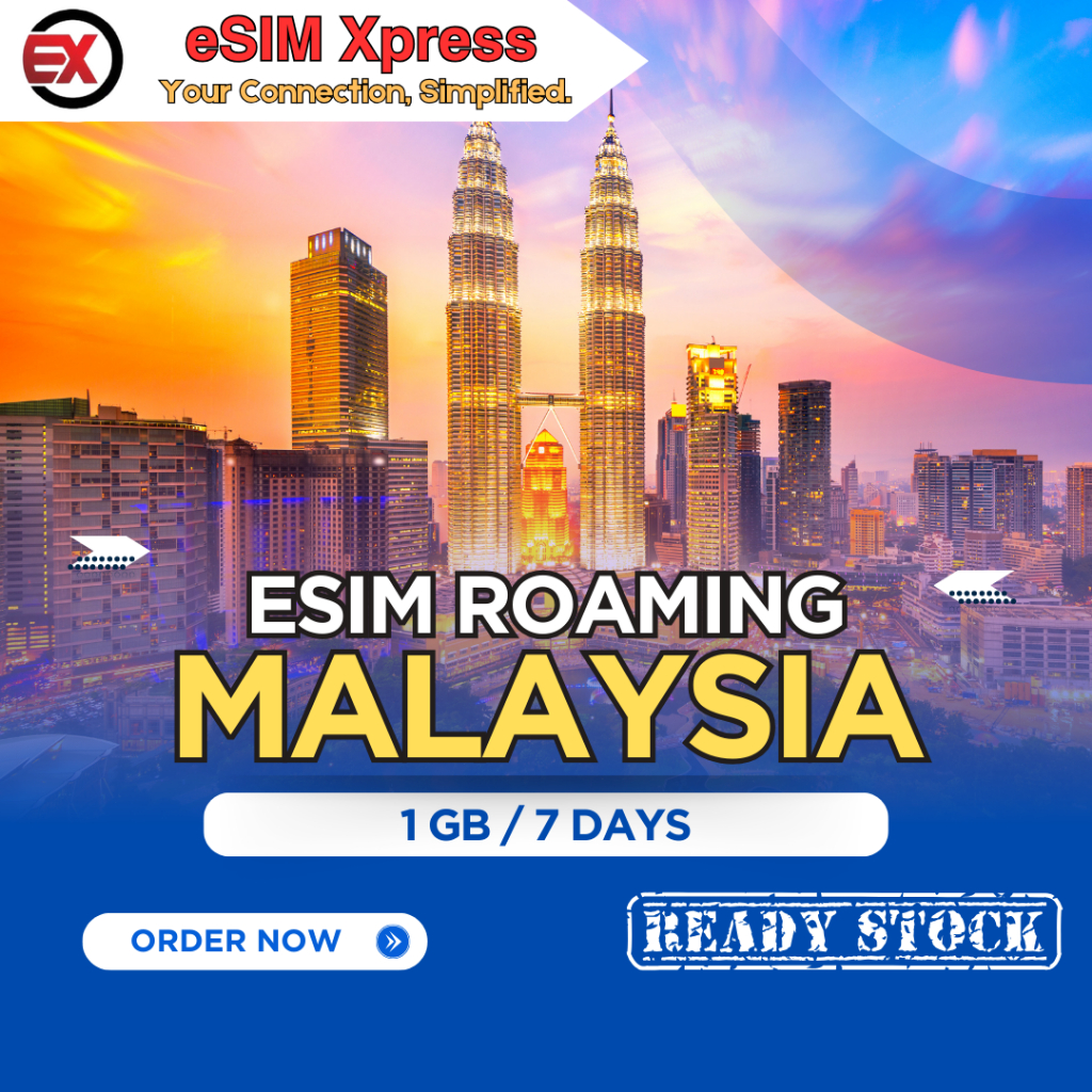 Jual Auto Kirim 24 Jam eSIM Malaysia 1 GB Data | 7 Hari | eSIM Roaming | eSIM Travel | Shopee ...