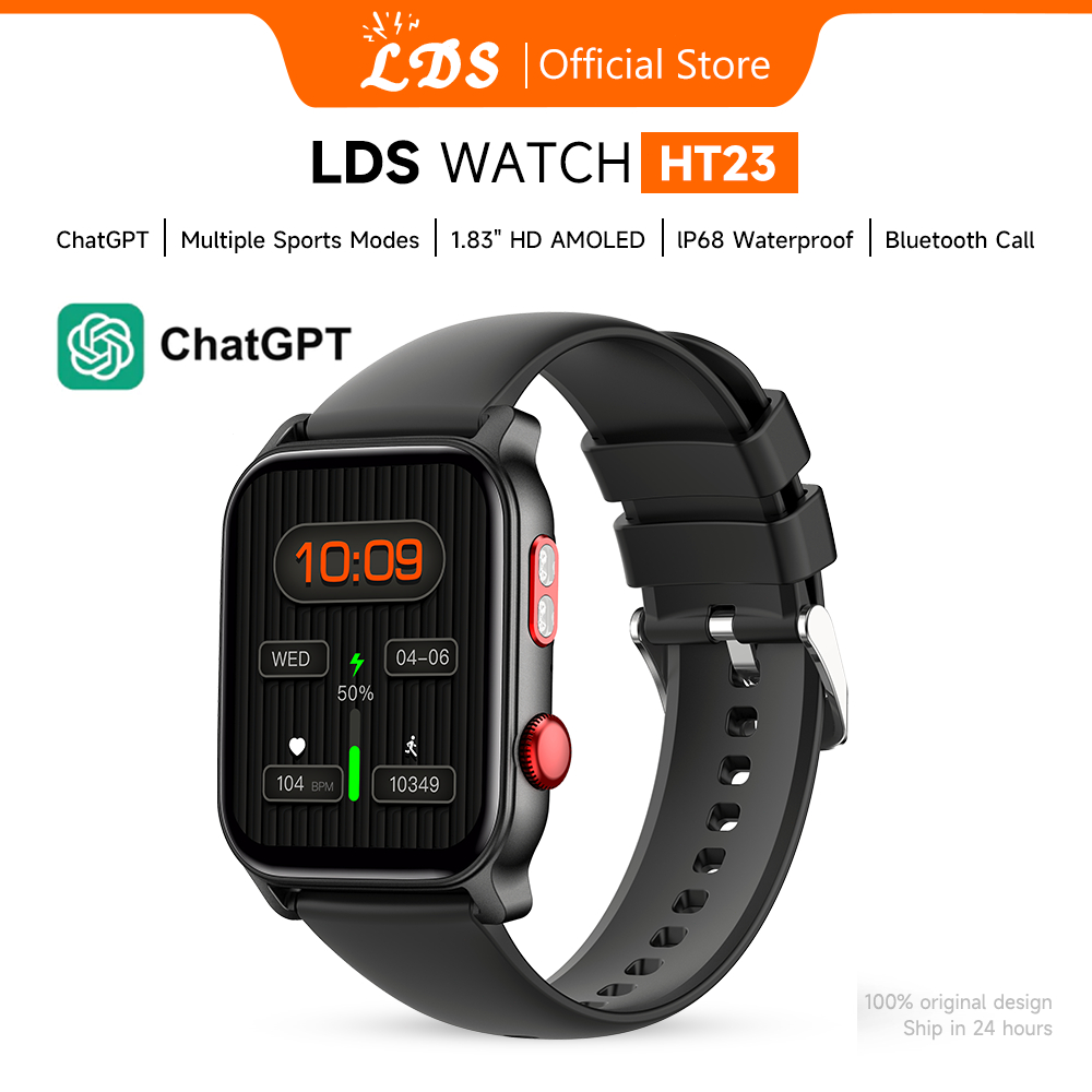 Jual ORI LDS Smartwatch HT23 AMOLED Layar Sentuh Layar Penuh ChatGPT ...