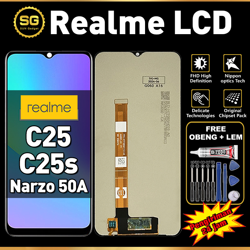 Jual LCD Realme C25 C25s Narzo 50A Original Fullset FREE GIFT Touchscreen asli Ori | Shopee ...