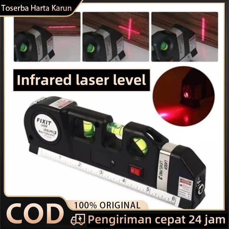 Jual Meteran Laser Alat Pengukur Kemiringan Waterpass Penggaris Laser ...
