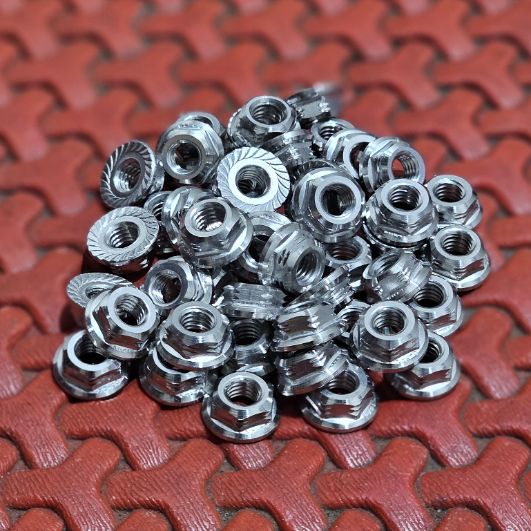 Jual mur m6 baut 10 custom bubut stainless | Shopee Indonesia