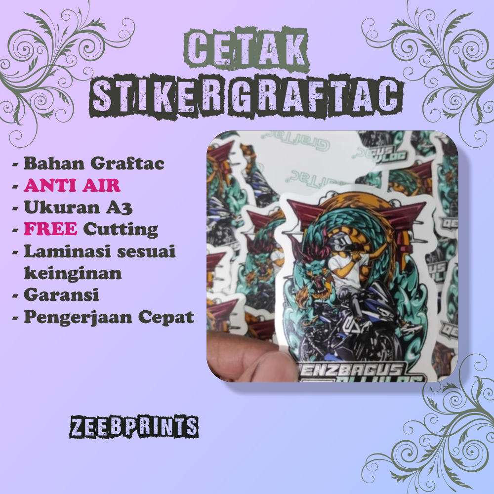 Jual STIKER CUSTOM BAHAN GRAFTAC FREE CUTTING, STIKER ANTI AIR | Shopee ...