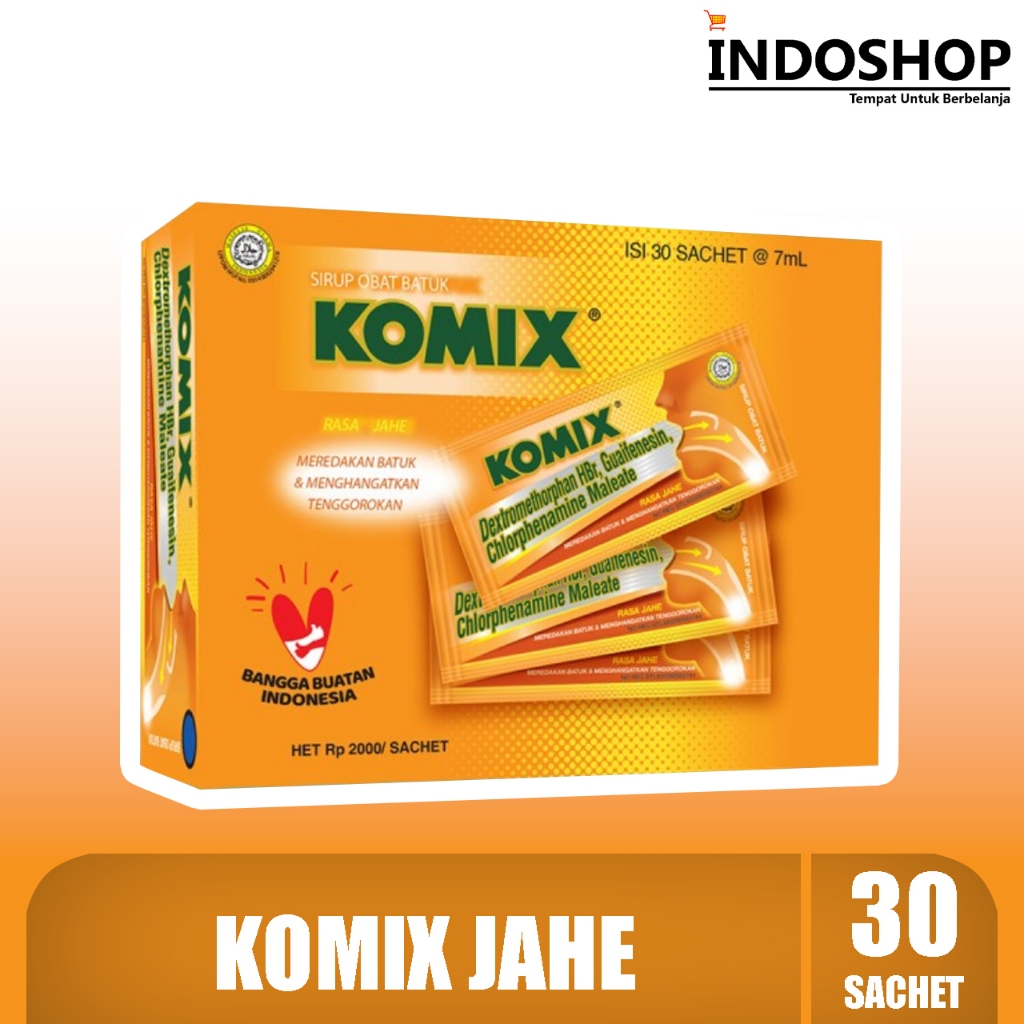 Jual Komix Jahe 1 Box (30 Sachet) | Shopee Indonesia