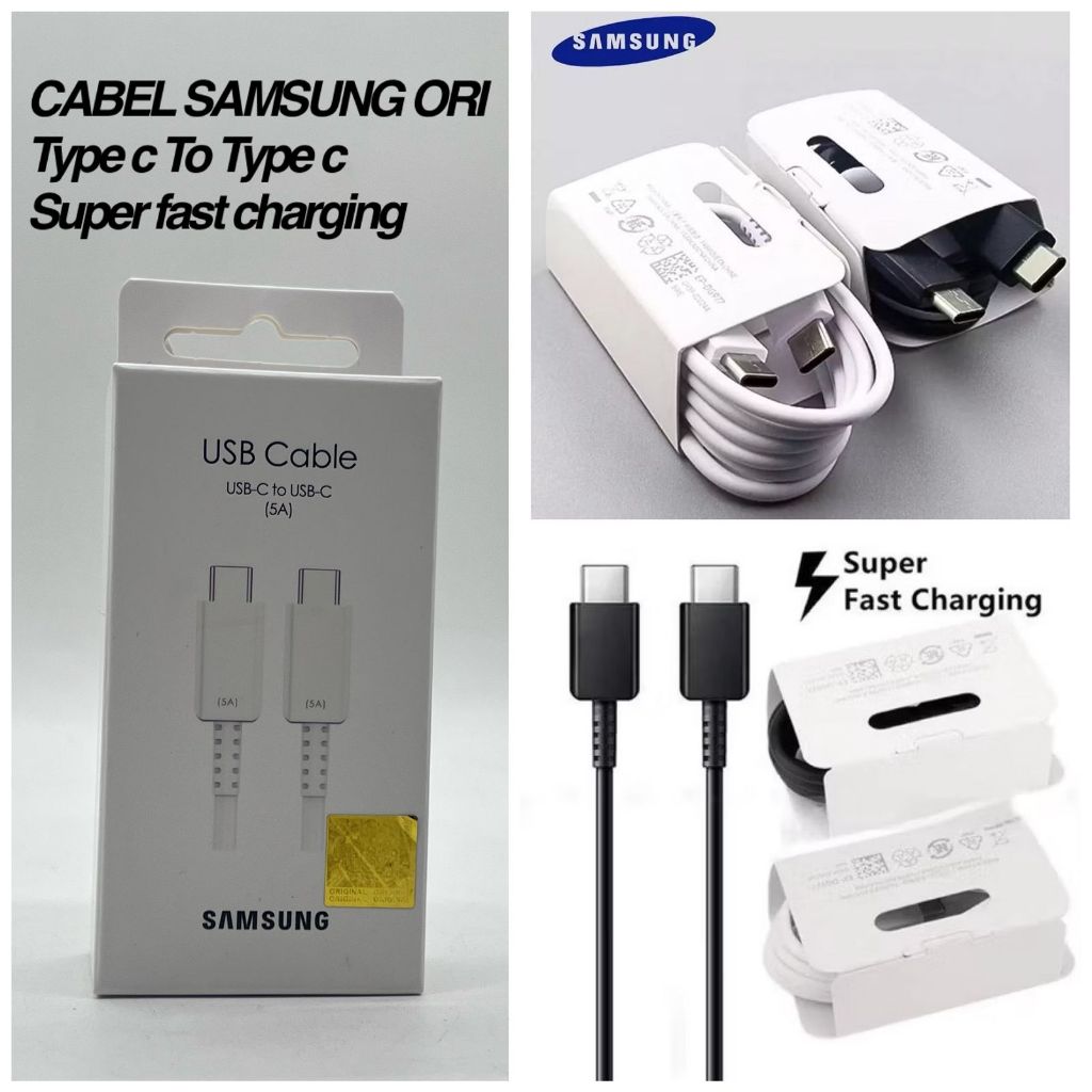 Jual Samsung Cabel USB-C Type c To Type-c Super Fast Charging Cable ...