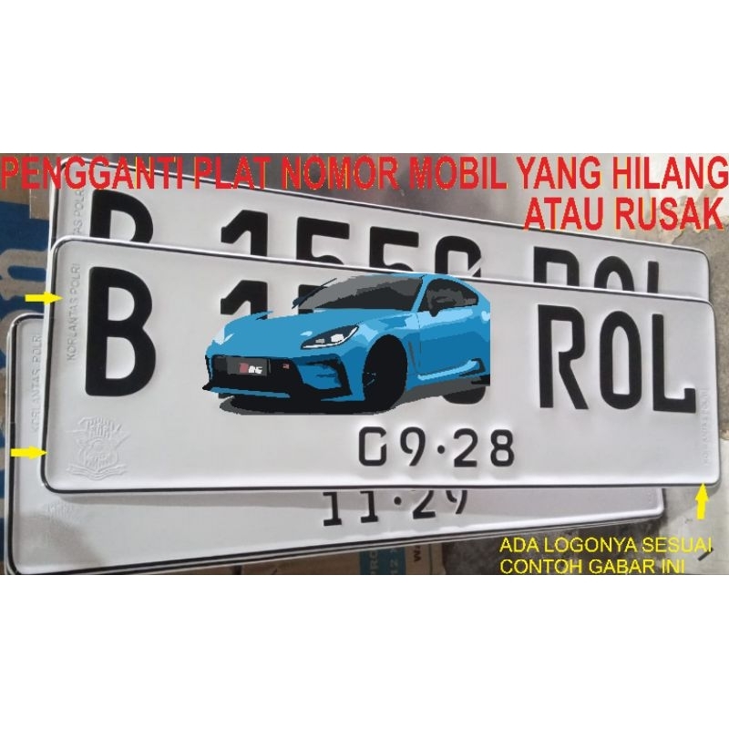 Jual Plat mobil putih terbaru(sepasang) | Shopee Indonesia