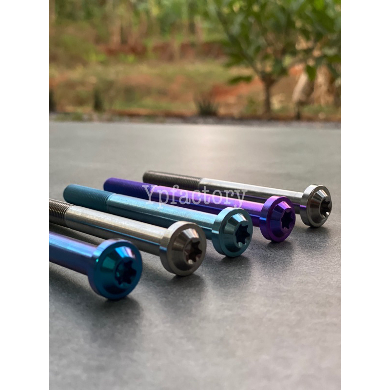 Jual baut titanium gr5 model bighead drat 12 m8x10,15,20,25,30,35,40,45,50,60mm | Shopee Indonesia