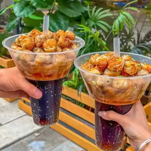 Jual Snack Tray 700ml 500ml 400ml 380ml Thinwall Cup Plus Tempat Makan ...