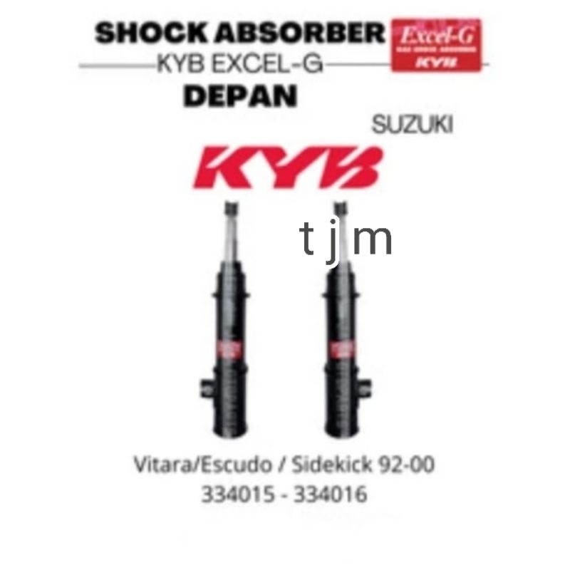 Jual Shockbreaker shock absorber Suzuki Vitara depan merk Kayaba Excel G harga 1 pasang ( kanan ...