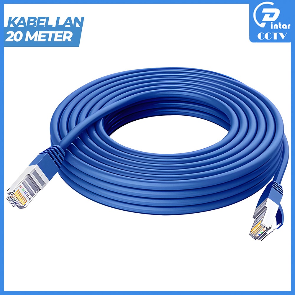Jual 20m RJ45 Ethernet Network LAN Cable CAT 5E High Speed 1000Mbps ...