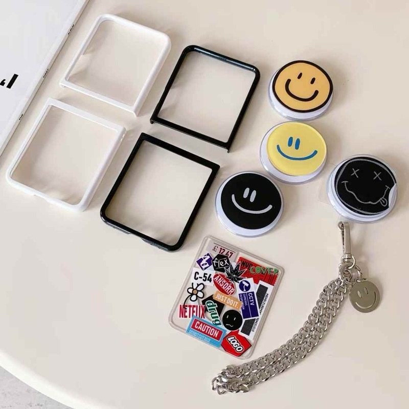 Jual New Case Z Flip 6 Smiley Emoji Emote Smile Face Netflix Lego With ...