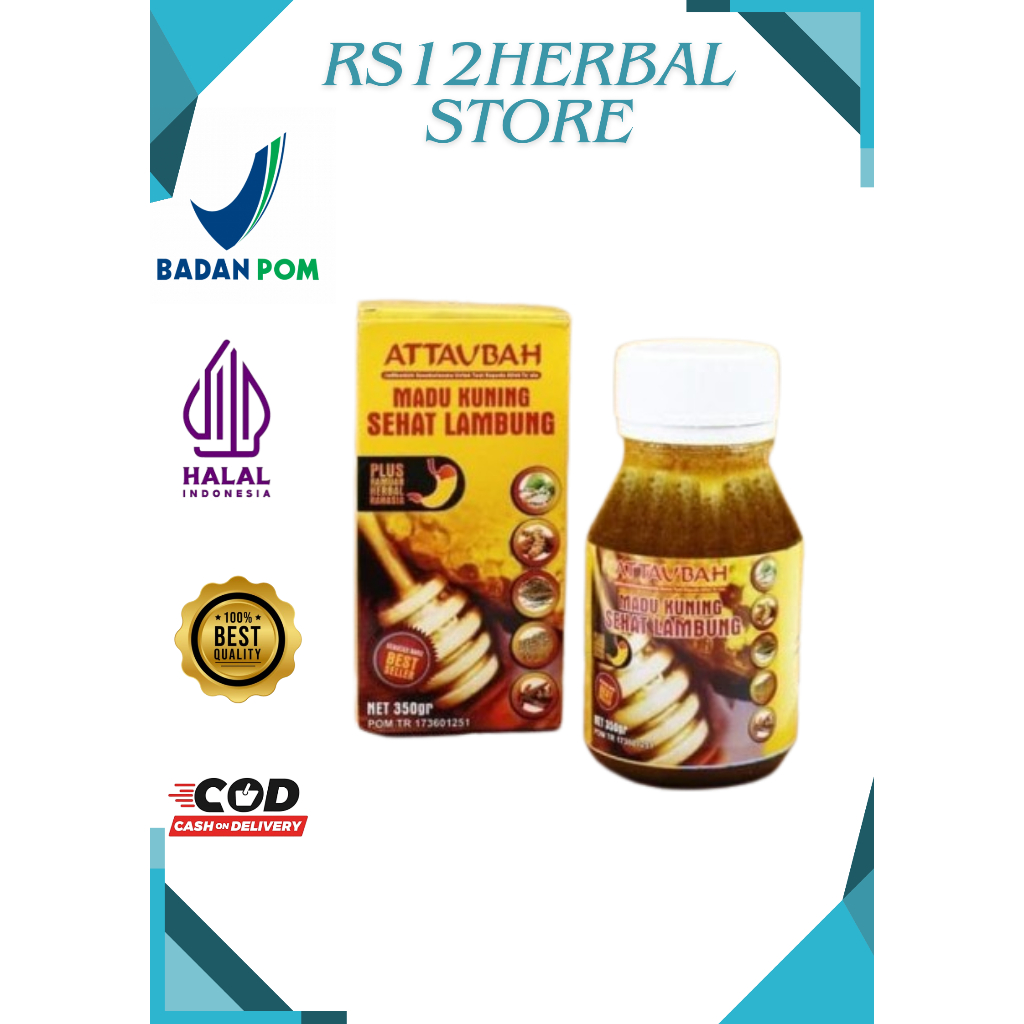 Jual Madu Kuning Sehat Lambung Attaubah Original 350g | Shopee Indonesia