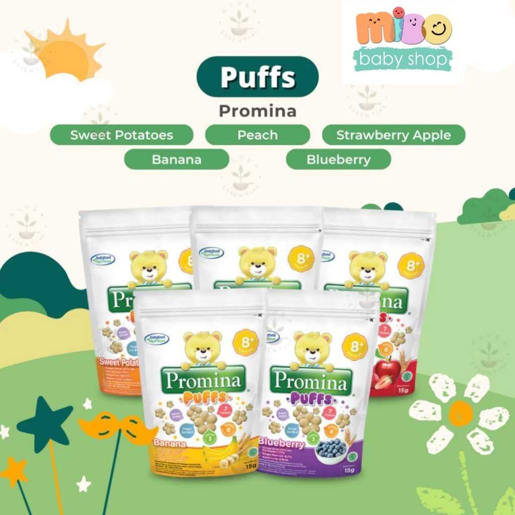 Jual Promina Puffs Snack Cemilan Bayi MPASI 8m+ 15g Cemilan Anak Halal ...