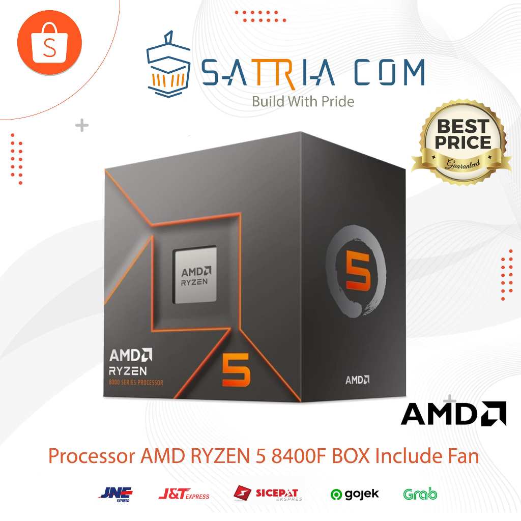 Jual Processor AMD RYZEN 5 8400F BOX Include Fan 100-100001591BOX ...