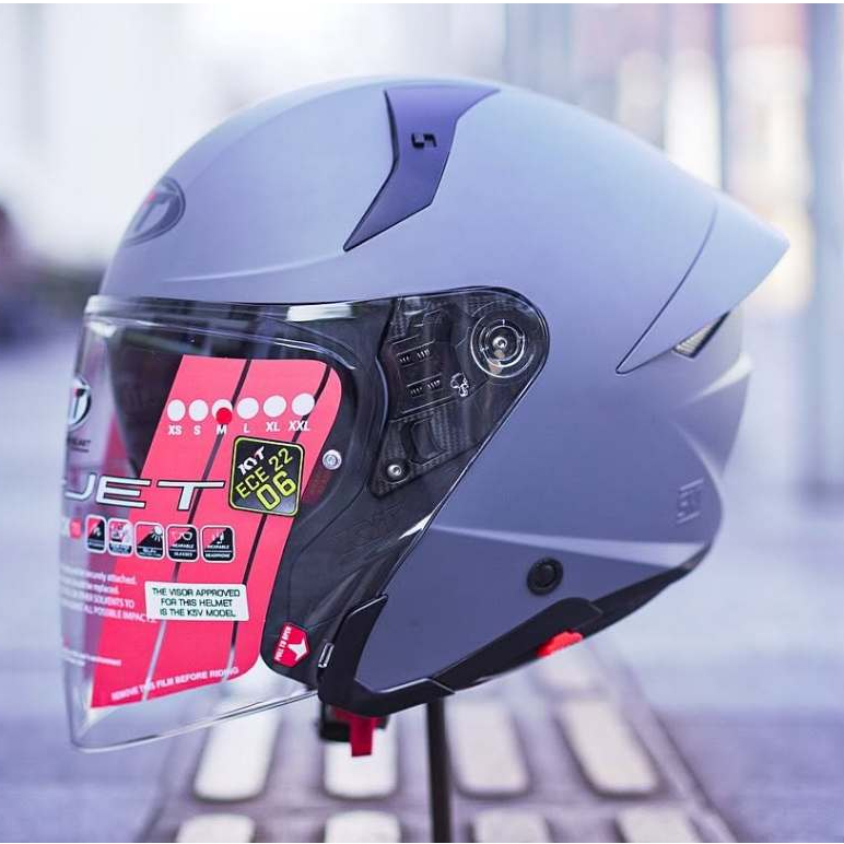 Jual Helm Full Face KYT TTR JET Solid Ice Matt Gorilla Grey TTR-JET ...