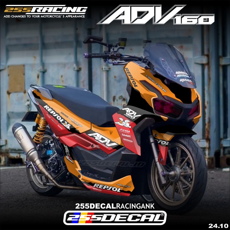 Jual (BISA COD) Decal Stiker Honda ADV 160 Full body Fullblok - Decal ...