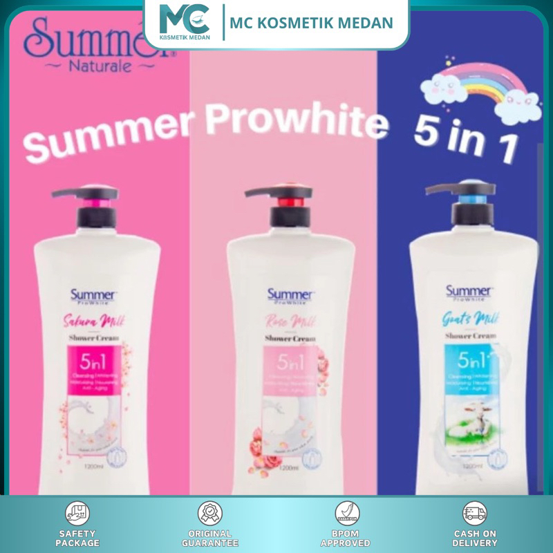 Jual SUMMER-5in1 shower cream 1,2 liter- Sabun Mandi Badan | Shopee ...