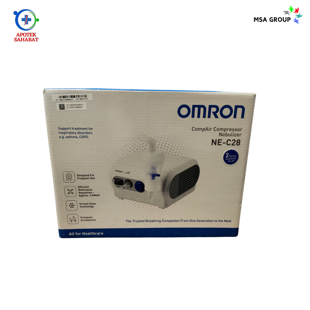 Jual Omron Compressor Nebulizer NE-C28 Alat Terapi Pernapasan | Shopee Indonesia