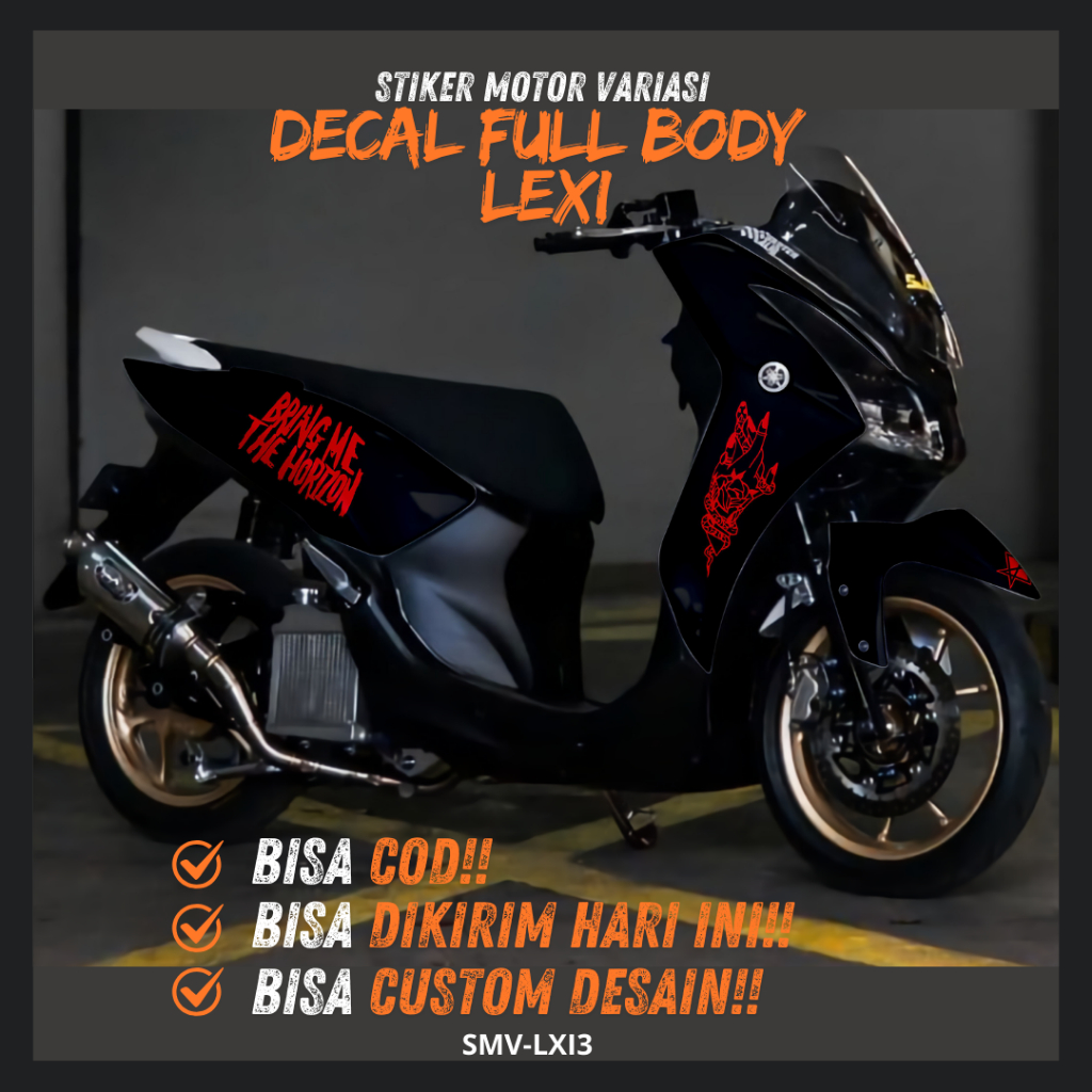 Jual Sticker Motor Lexi Full Body Lengkap dengan Desain Modern dan ...