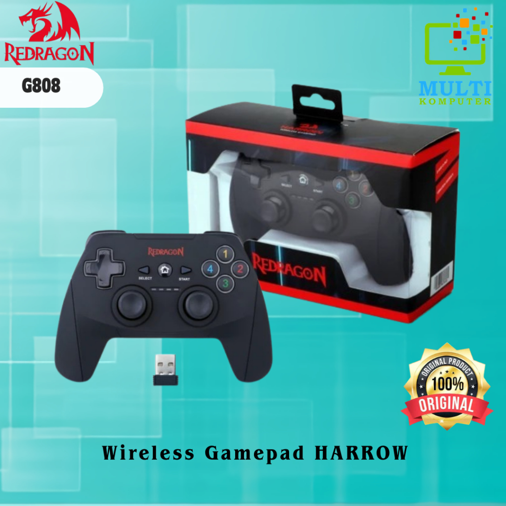 Jual Redragon Wireless Gamepad HARROW - G808 | Shopee Indonesia