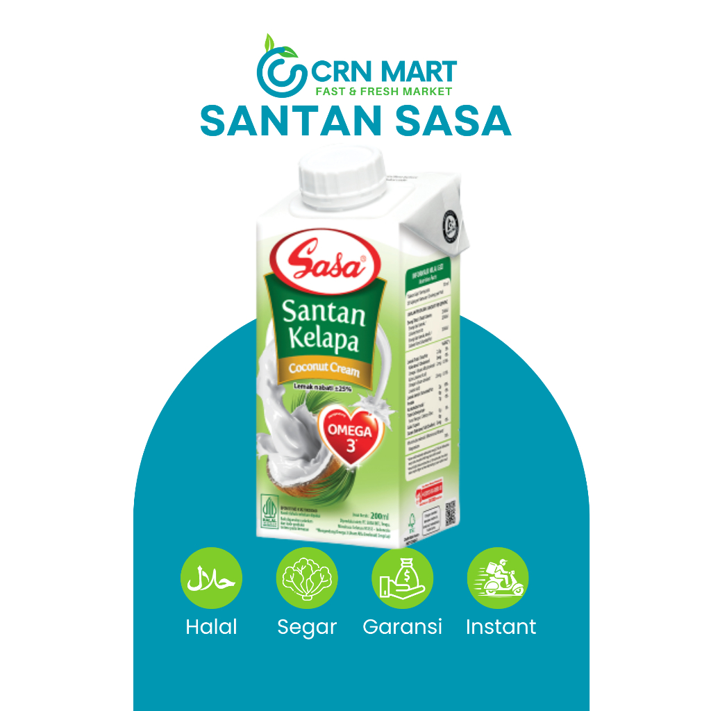 Jual CRN MART - Sasa Santan Cair Kemasan 200 ml | Shopee Indonesia
