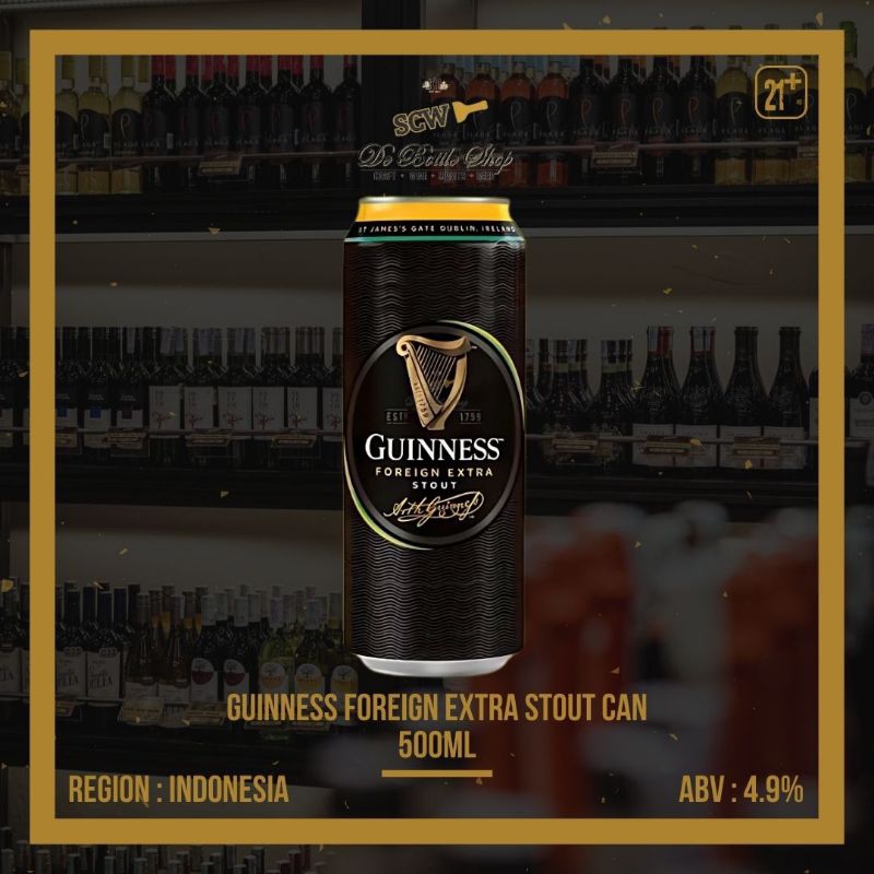 Jual GUINNESS STOUT CAN 500ML (21+) | Shopee Indonesia