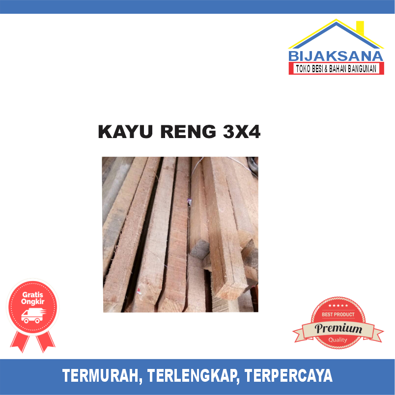 Jual KAYU RENG 3X4 | Shopee Indonesia
