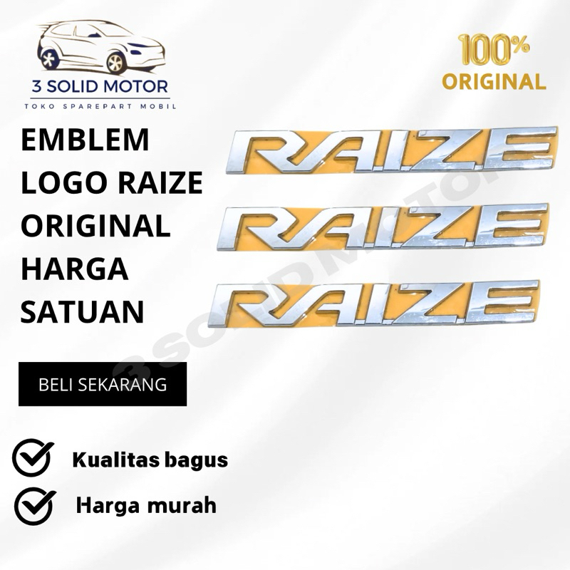 Jual EMBLEM LOGO RAIZE ORIGINAL | Shopee Indonesia