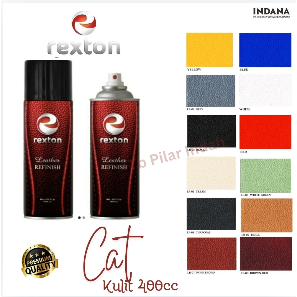 Jual Cat Semprot Rexton Leather Refinish 400cc Cat Kulit Synthetis ...
