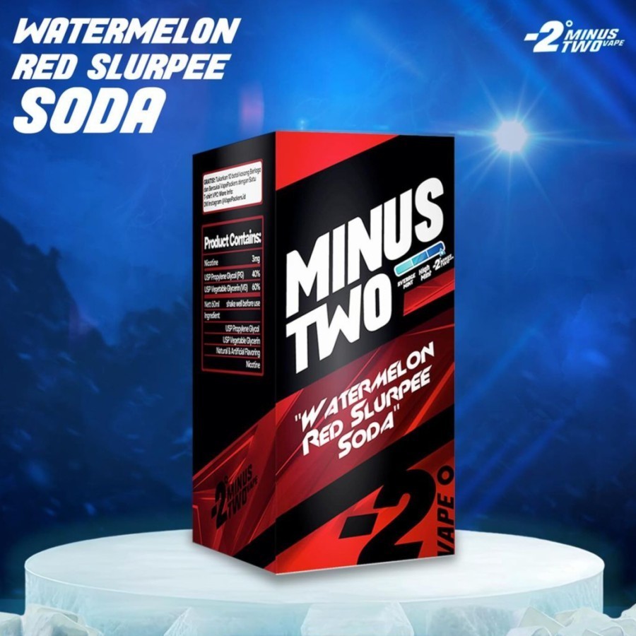 Jual MINUS TWO V3 RED SLURPEE SODA BY VAPE PACKERS 3MG 60ML LIQUID ...