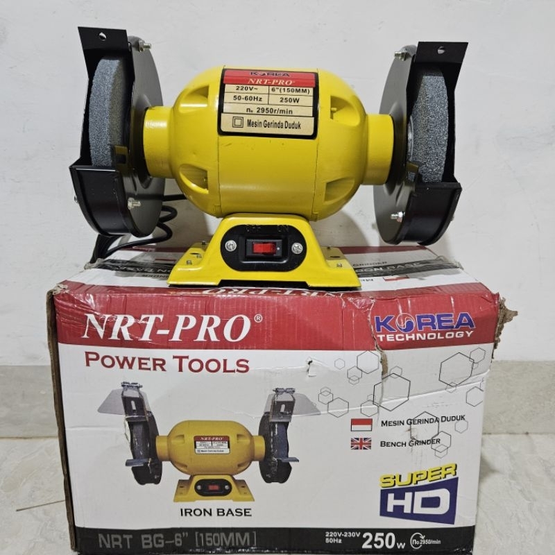 Jual Mesin Gerinda Duduk NRT-PRO NRT BG-6" Bench Grinder 6" 150mm Putra Inti | Shopee Indonesia