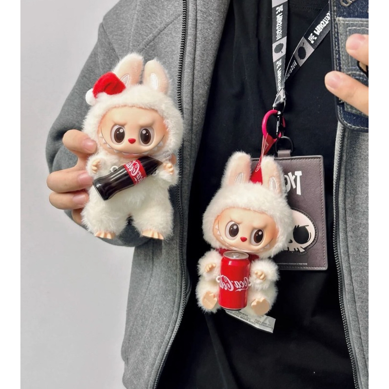 Jual labubu coca cola coke the monsters plush vinyl face pendant ...